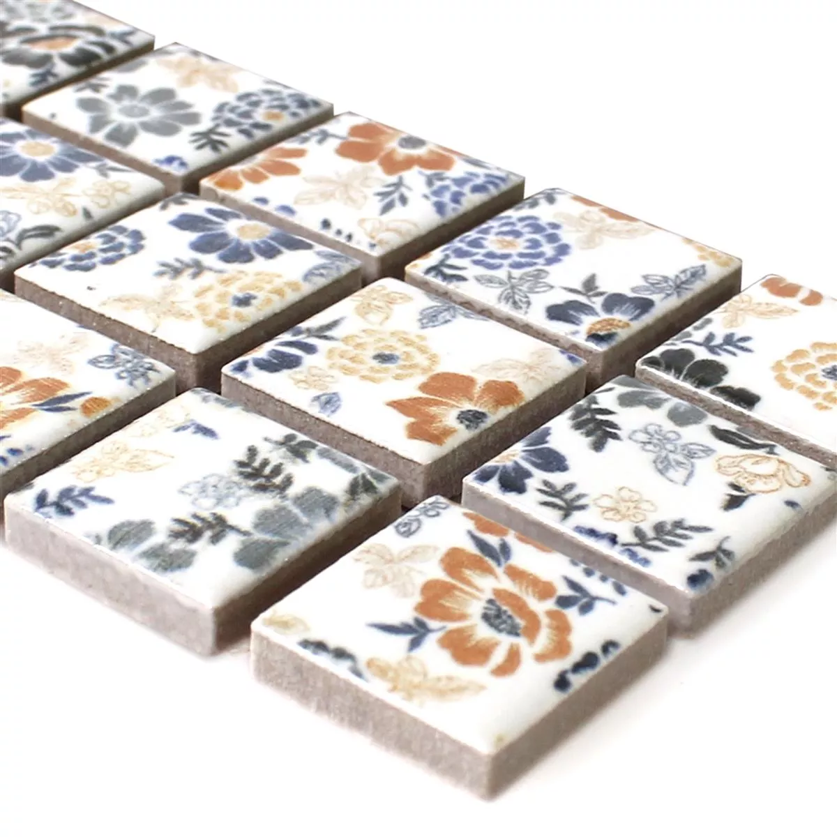 Keramiek Tegels Tegelranden Detroid Wit Kleurrijk